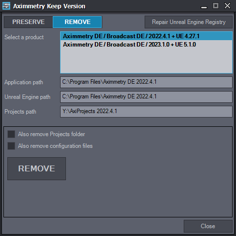 Using multiple versions of Aximmetry on the same PC - aximmetry.com
